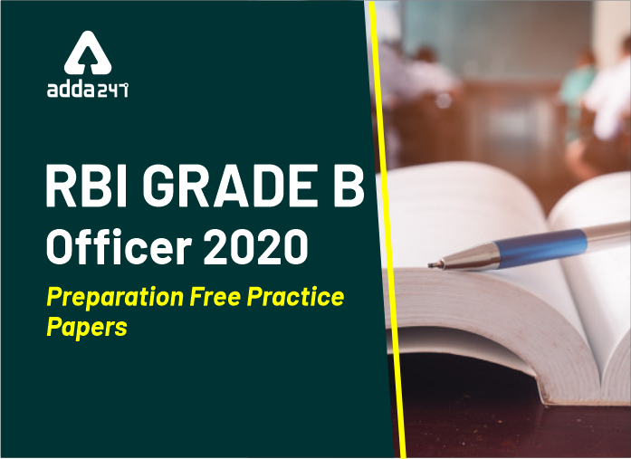 RBI Grade B Officer Practice Papers 2020- Download Questions with ...