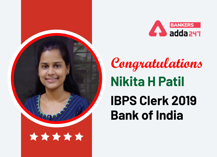 Success Story of Nikita H Patil Selected as IBPS Clerk in Bank of India