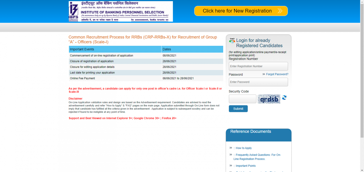 IBPS RRB Form Fill Up 2021: How to Fill Application Form for IBPS RRB ...