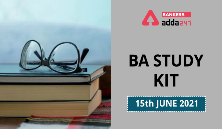 BA Study Kit: 15th June 2021