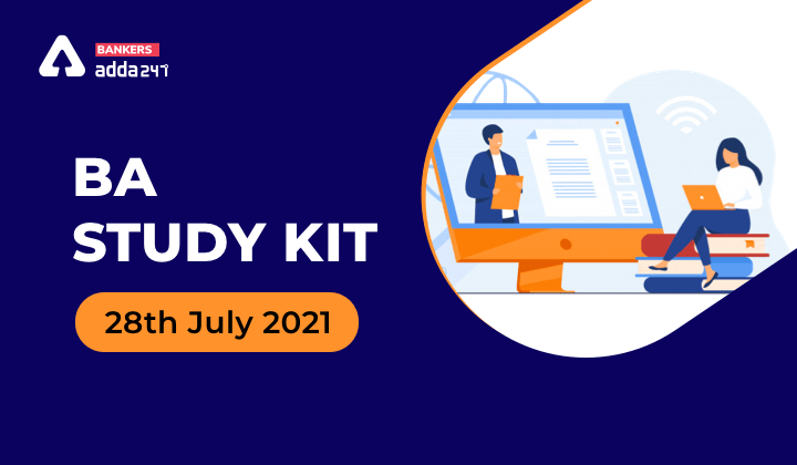 BA Study Kit: 28th July 2021
