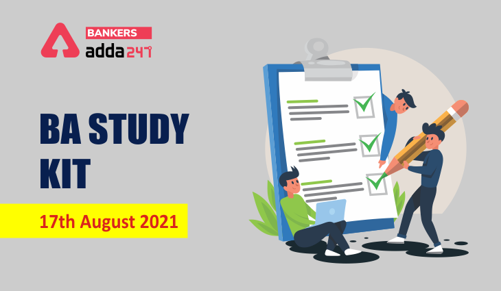 BA Study Kit: 17th August 2021