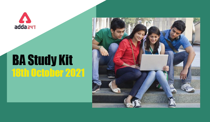 BA Study Kit: 18th October 2021