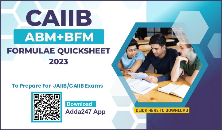 CAIIB Important Formula 2023 PDF, ABM, BFM Formula