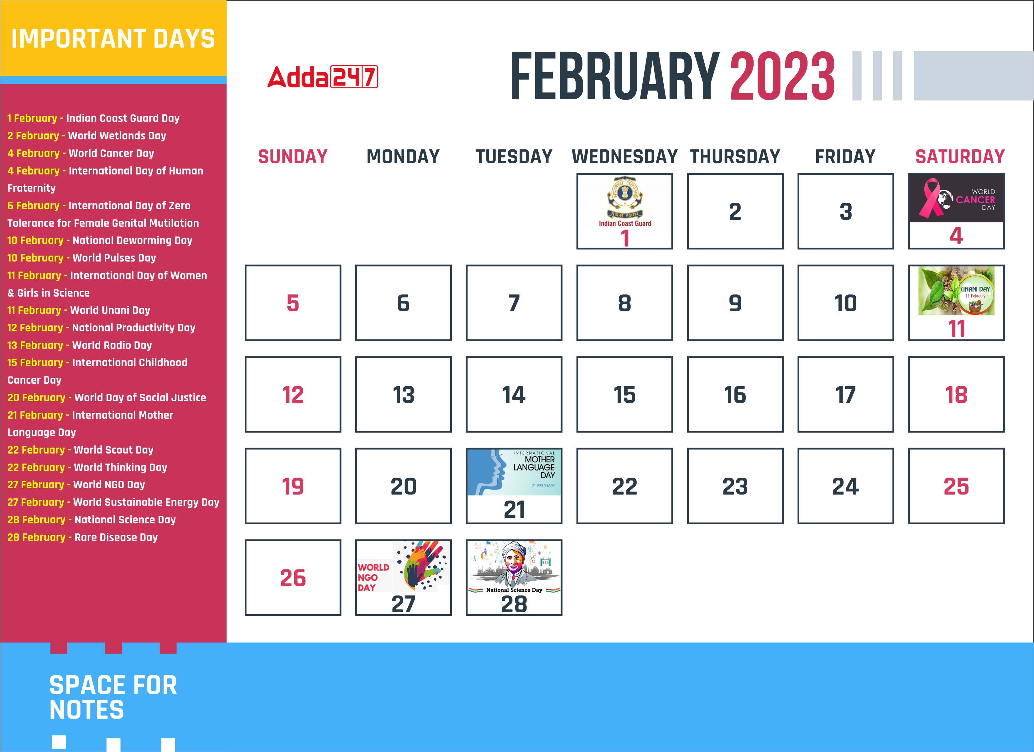 List Of Important Days And Dates 2023: साल 2023 के महत्वपूर्ण राष्ट्रीय ...