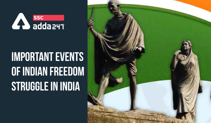 Indian Freedom Struggle GA Notes Important Events of Indian Freedom ...