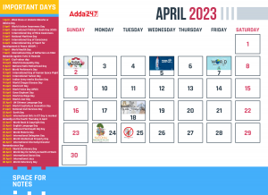 List of Important Days in April 2023, National And International Days ...