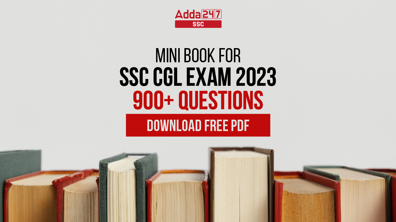 Mini Book For SSC CGL Tier 1 Exam 2023