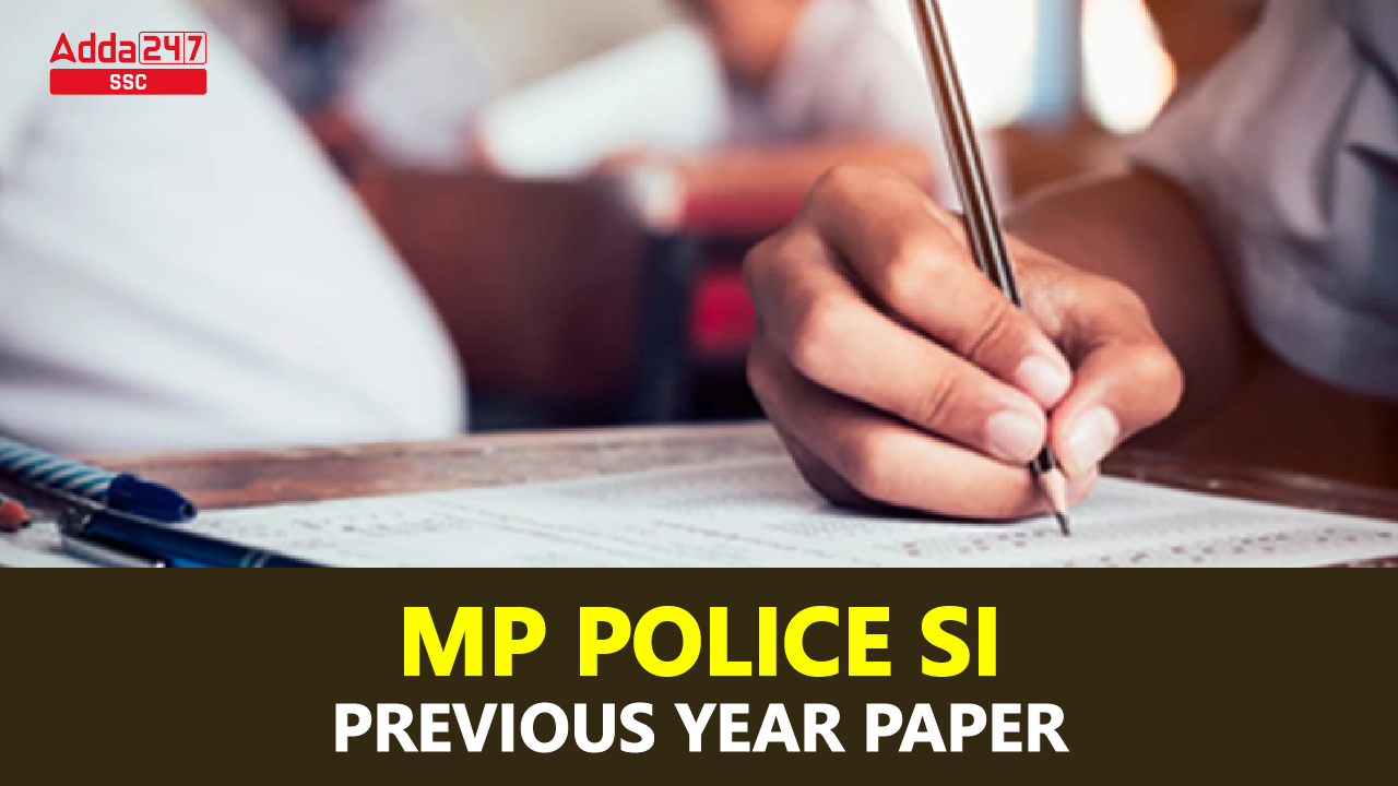 MP Police SI Previous Year Papers PDF Download