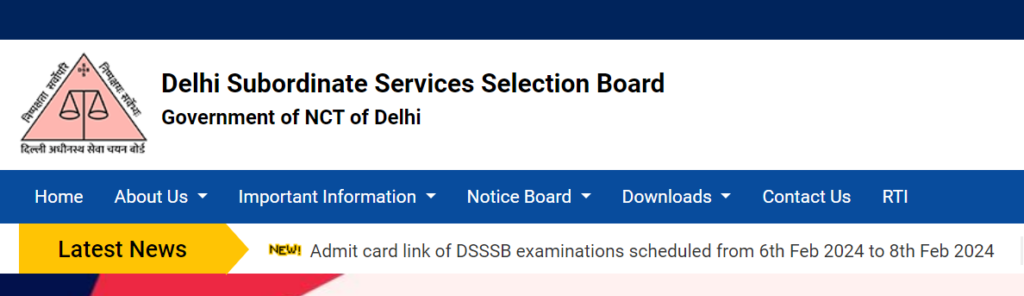 DSSSB Admit Card 2024 Out For Various Posts, Download Link