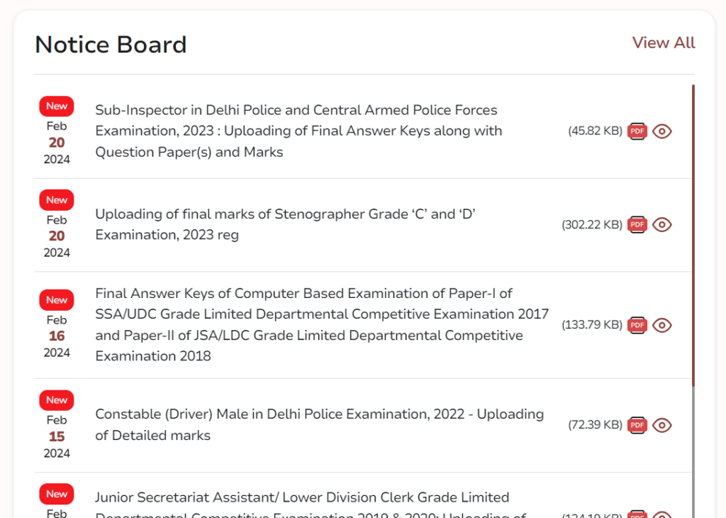 SSC New Official Website, Check ssc.gov.in