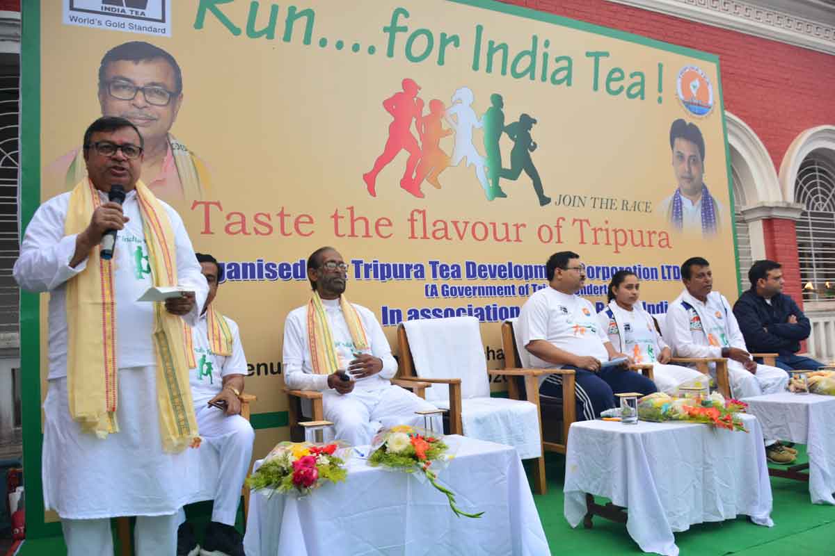 'Run for India Tea' event organized by Tripura Tea Board