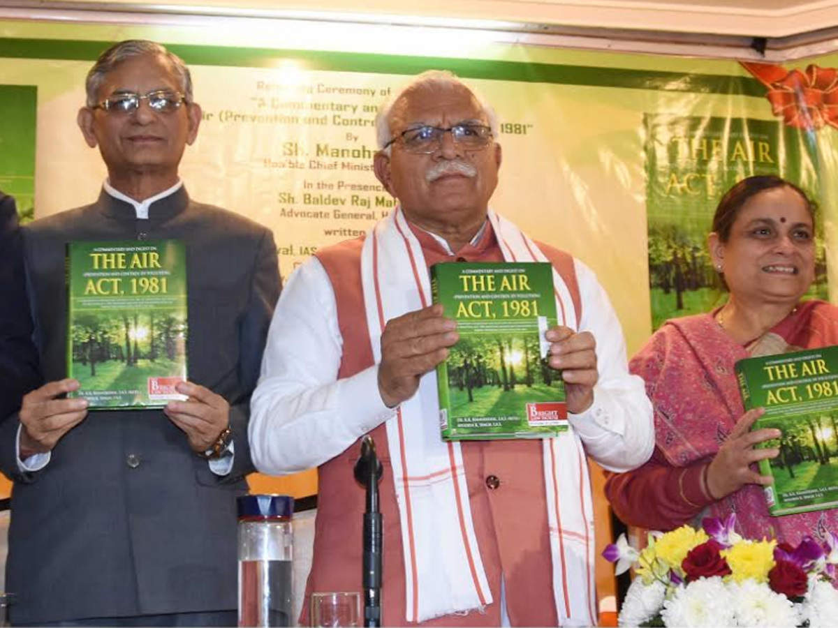 Haryana CM releases the book "A Commentary and Digest on The Air, Act 1981"