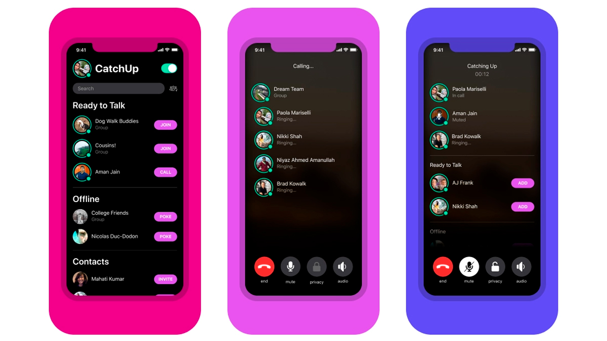 Facebook launches calling application "CatchUp"