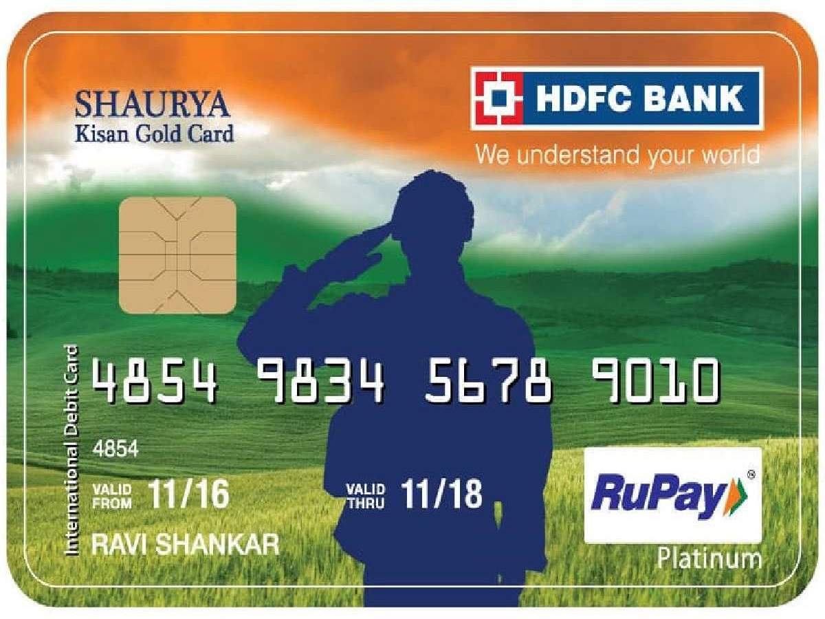 HDFC Bank launches "Shaurya KGC Card" to members of armed forces