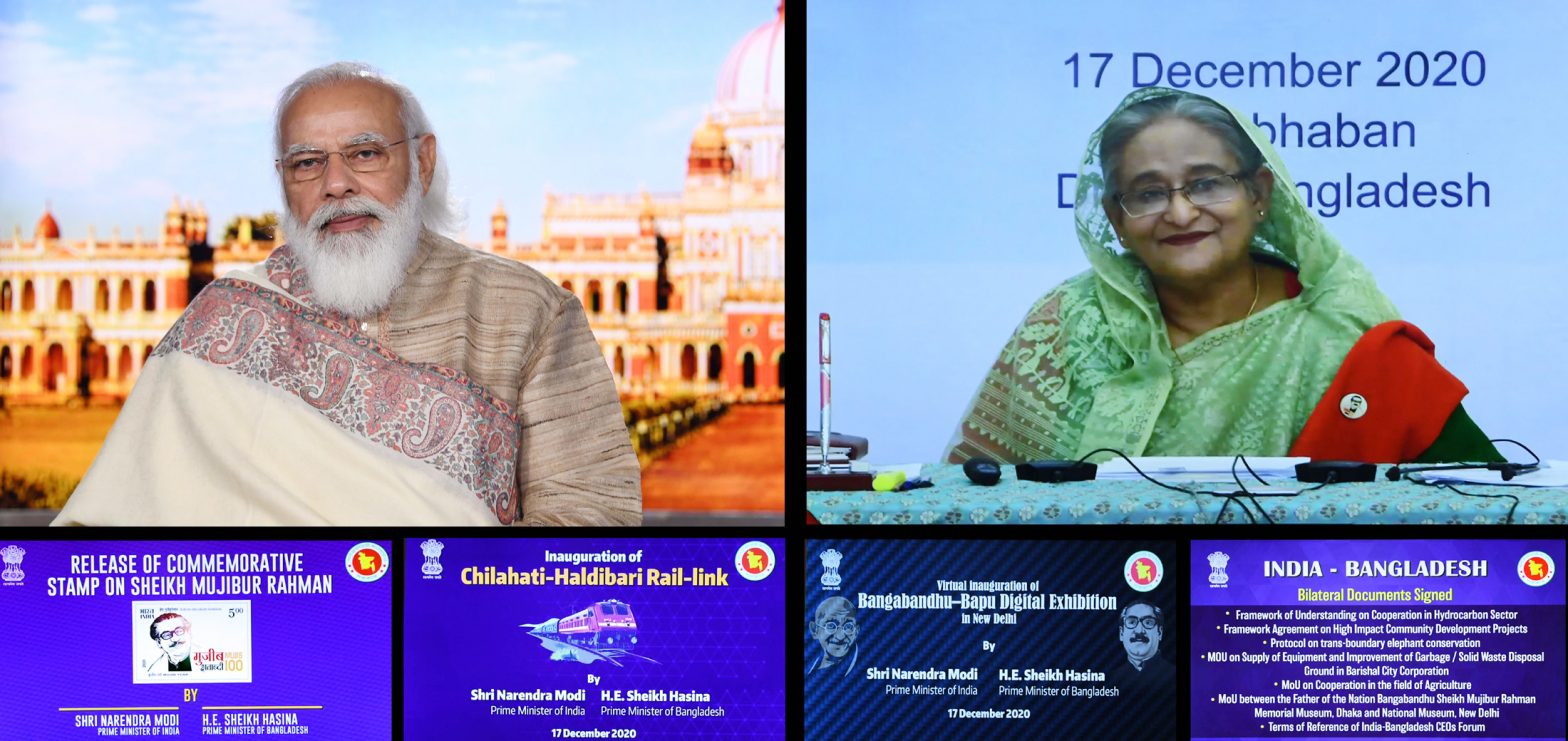 PM Modi holds virtual summit with Sheikh Hasina