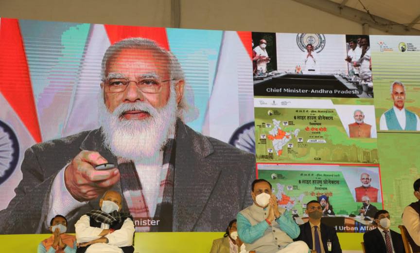 PM Modi lays foundation stone of Light House projects (LHPs)