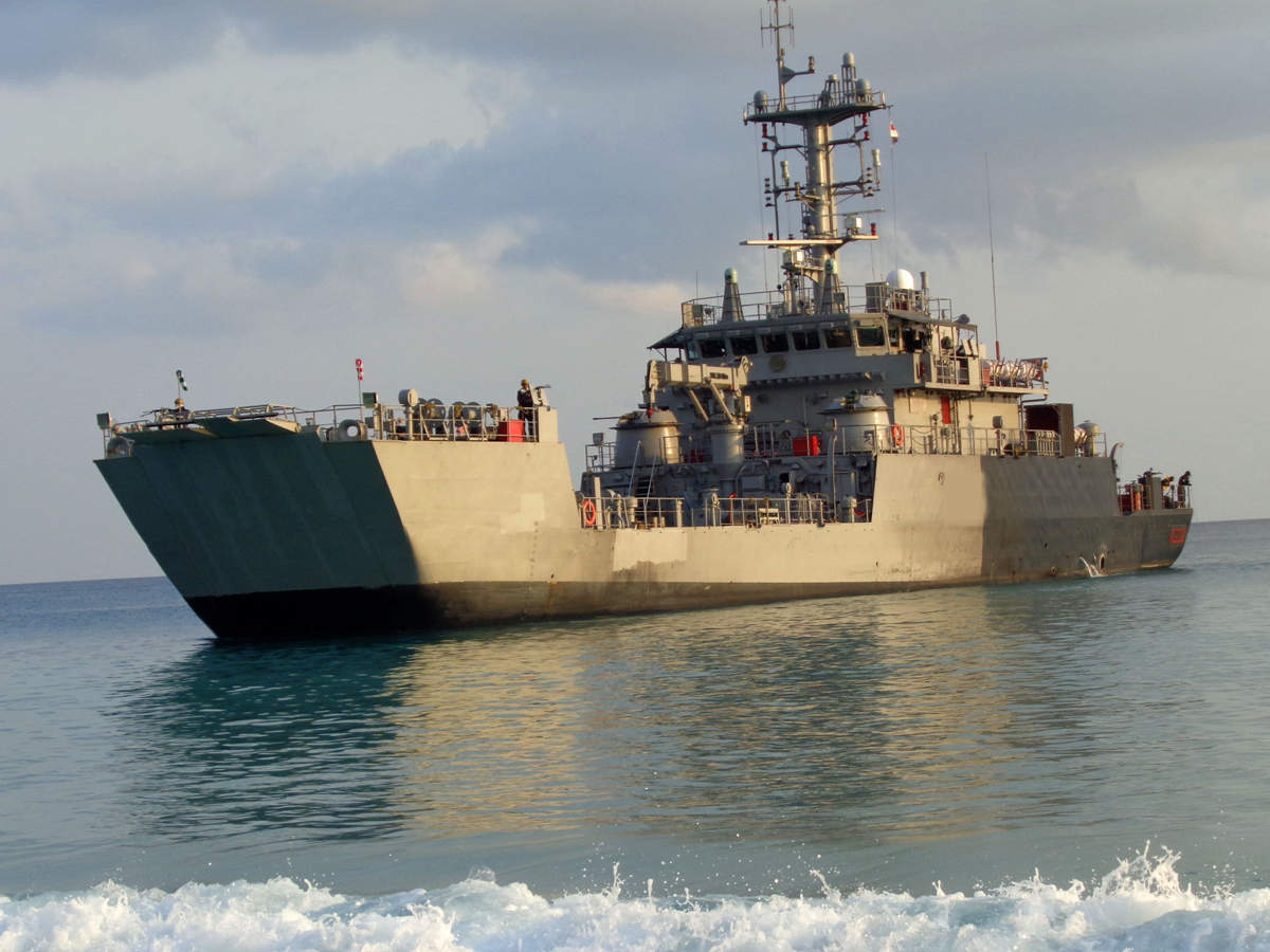 GRSE delivers 8th landing craft utility ship to Indian Navy