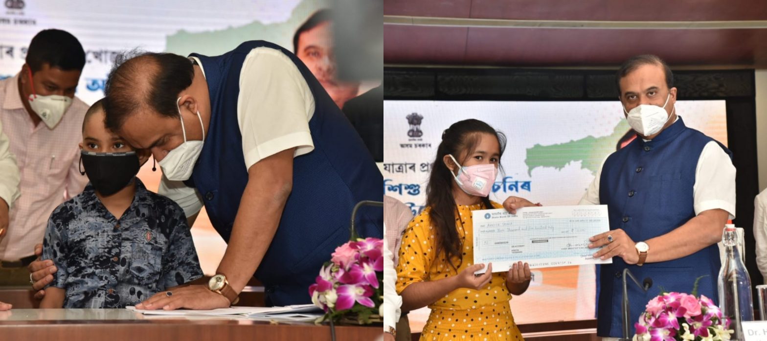 Assam CM Sarma launches Sishu Seva Achoni for COVID-19 Orphans