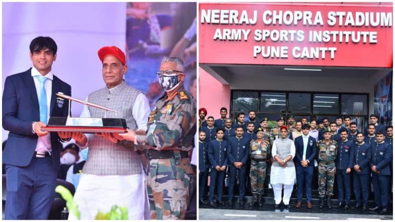 Rajnath Singh names Army Sports Institute, Pune as "Neeraj Chopra Stadium"