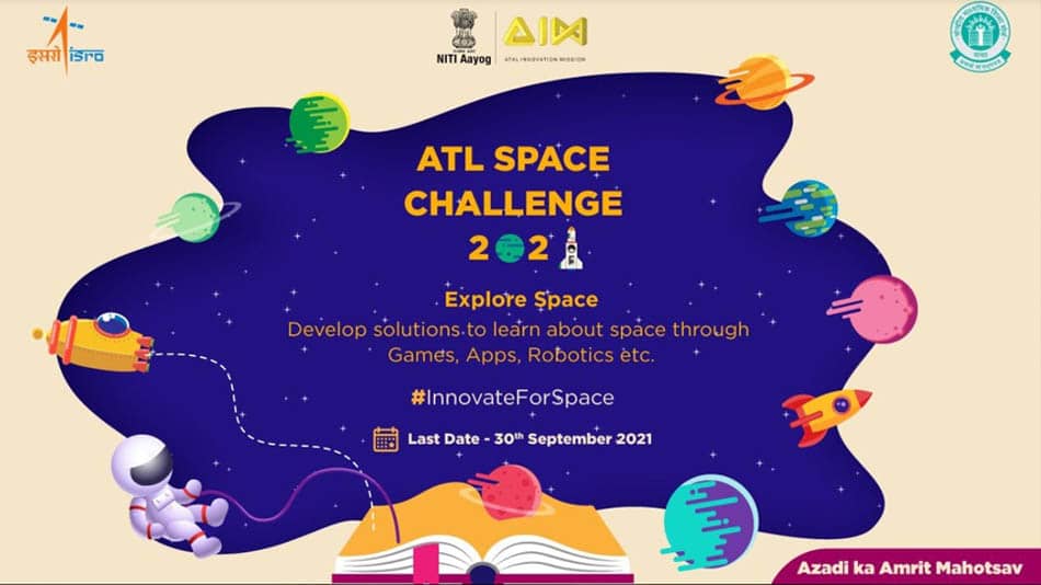 Niti Aayog tie-up with ISRO,CBSE launch 'Space Challenge' for school ...