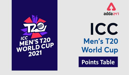 T20 World Cup 2021 Points Table : ICC T20 World Cup 2021