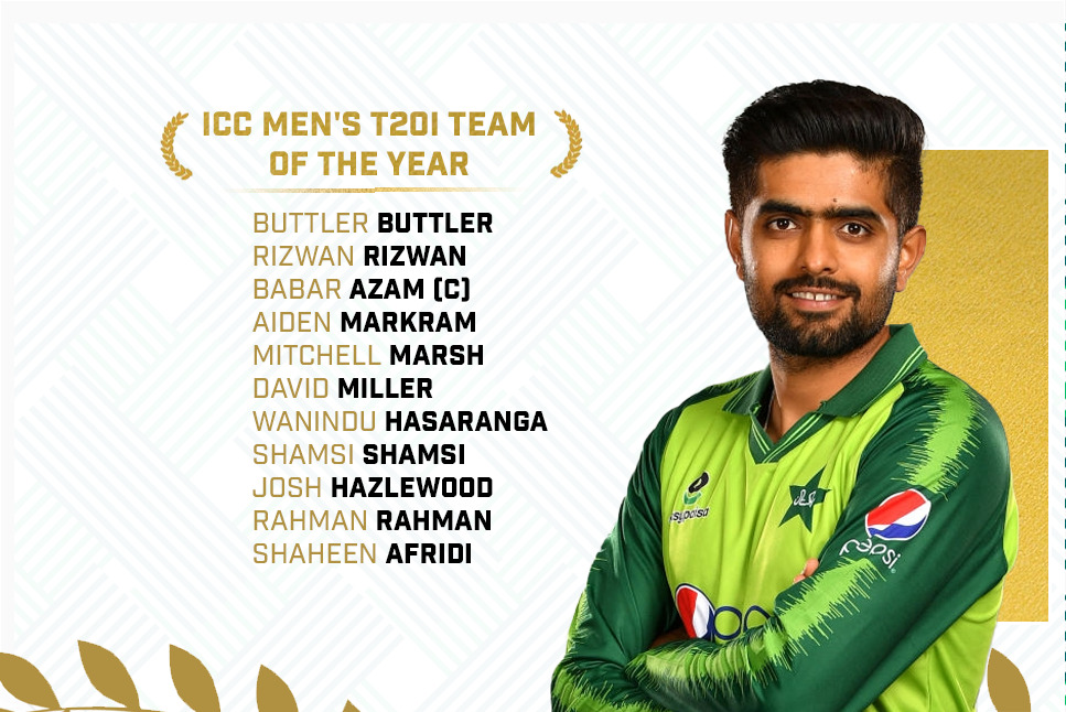 Icc Mens T20 Pak Skipper Babar Azam Named Captain Of Icc Mens T20i