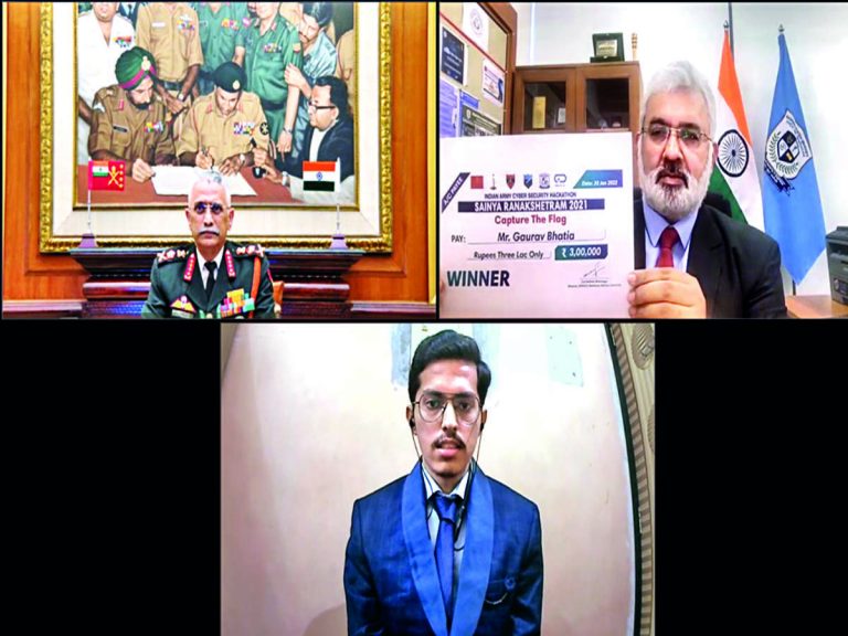 Indian army conducted Hackathon named "Sainya Ranakshetram"