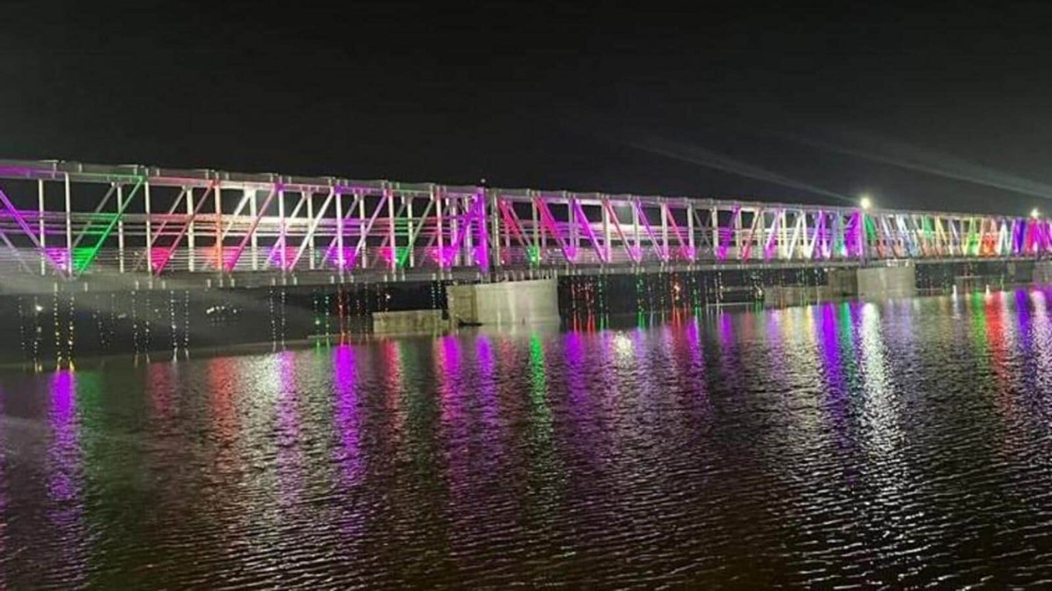 Bihar CM inaugurated India's longest rubber dam on Falgu River