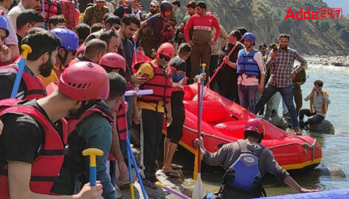 Chenab White Water Rafting Festival starts at Shibnote, J&K