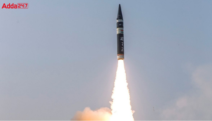 India Successfully Conducted Night trials of Agni V Ballistic Missile