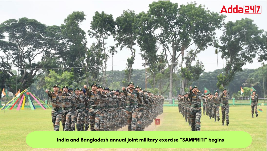 India and Bangladesh annual joint military exercise "SAMPRITI" begins