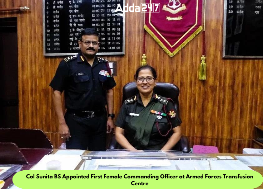 Col Sunita BS Appointed First Female Commanding Officer at Armed Forces ...
