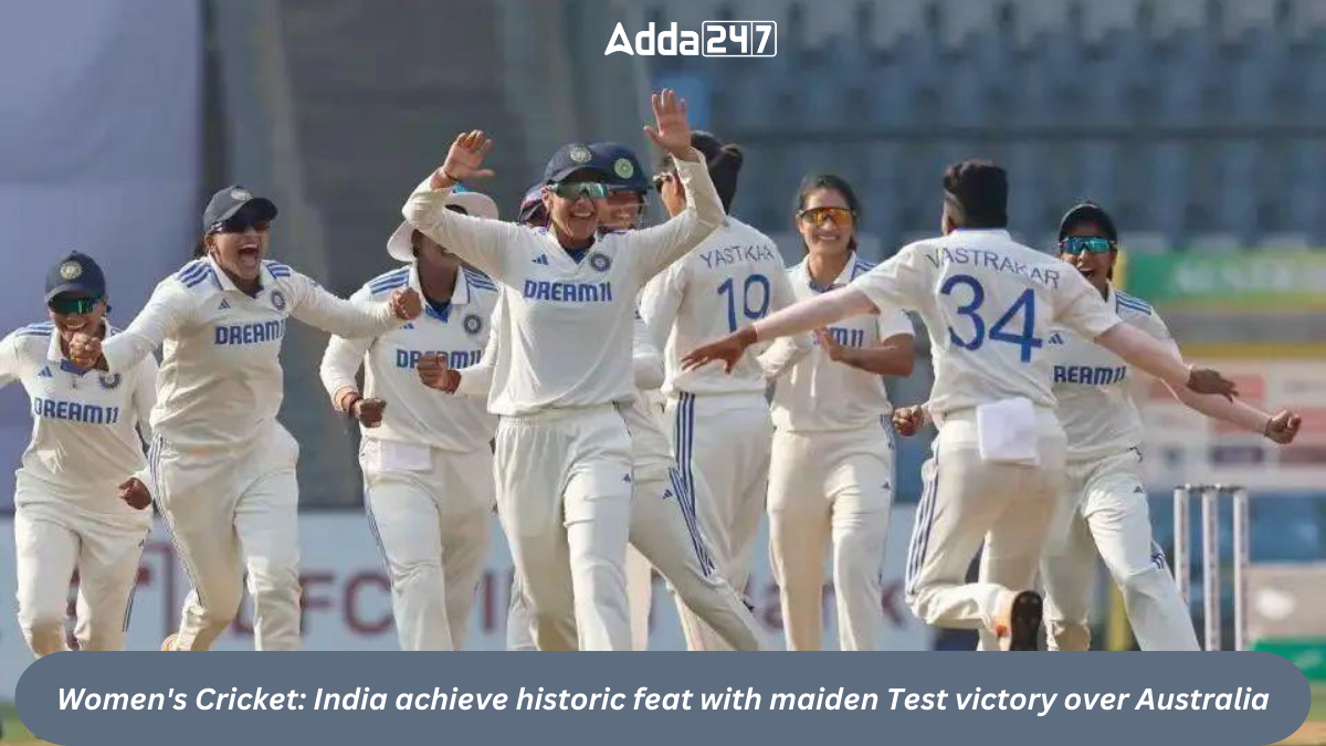 Women's Cricket: India Achieve Historic Feat with Maiden Test Victory ...